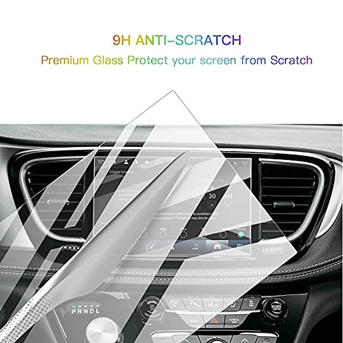 SKTU for 2021 2022 2023 Chrysler Pacifica Screen Protector Dodge Durango Uconnect 10.1In Navigation Display 2023 Chrysle r Pacifica Accessories Tempered Glass 9H Hardness Anti Glare & Scratch HD Clear Touch Screen Protective Film