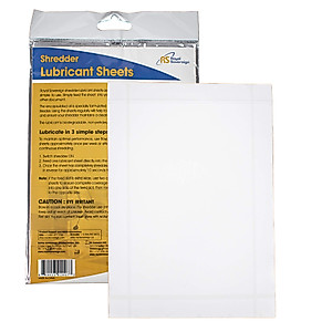 Royal Sovereign Shredder Lubricant Sheets, 10-Pack (RS-SLS)
