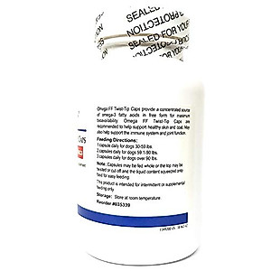 Omega FF Twist-Tip Caps For Medium & Large Dogs, 60 Capsules by Butler Shein