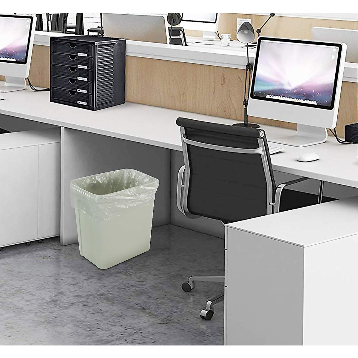 Dehouse 1.5 Gallon Clear Small Trash Bag, 225 Counts, F