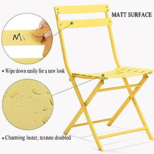 Zmyyone Dining Table and Chairs for 4,Patio Table and Chairs Set，Bistro Set,Suitable for Outdoor Activities on The Balcony,Beach,Grass,Picnic,13 Styles to Choose from (Color : G)