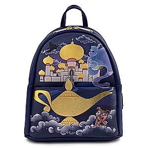 Loungefly Disney Aladdin Jasmine Castle Womens Double Strap Shoulder Bag Purse