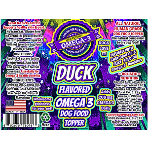 Flavored Sprays Bacon and Duck Flavored Omega 3 Spray. Made in The USA. All Natural Ingredients