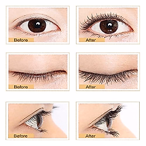 QIC 4D Silk Fiber Lash Mascara,Mascara Black Volume and Length,Waterproof & Smudge-Proof,Long-Lasting No Flaking,Voluminous Eyelashes Mascara,All Day Exquisitely Full (2PCS)