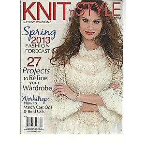 KNIT 'N' STYLE, APRIL, 2013 ISSUE 184 (REAL FASHION FOR REAL KNITTERS)