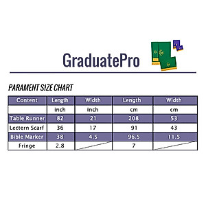 GraduatePro Set of 3 Reversible Parament Set Red White with Embroidered Gold Latin Cross