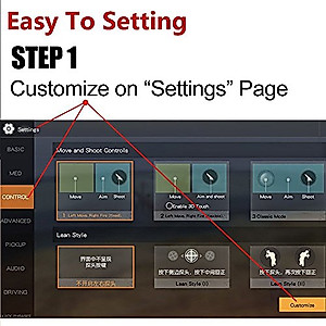 ZZoo Mobile Game Controller, Sensitive Shoot and Aim Keys L1R1 Shooter Controller for PUBG/Fortnite/Rules of Survival/Knives Out, Mobile Gaming Joysticks for iPhone Samsung Mobile (Black)