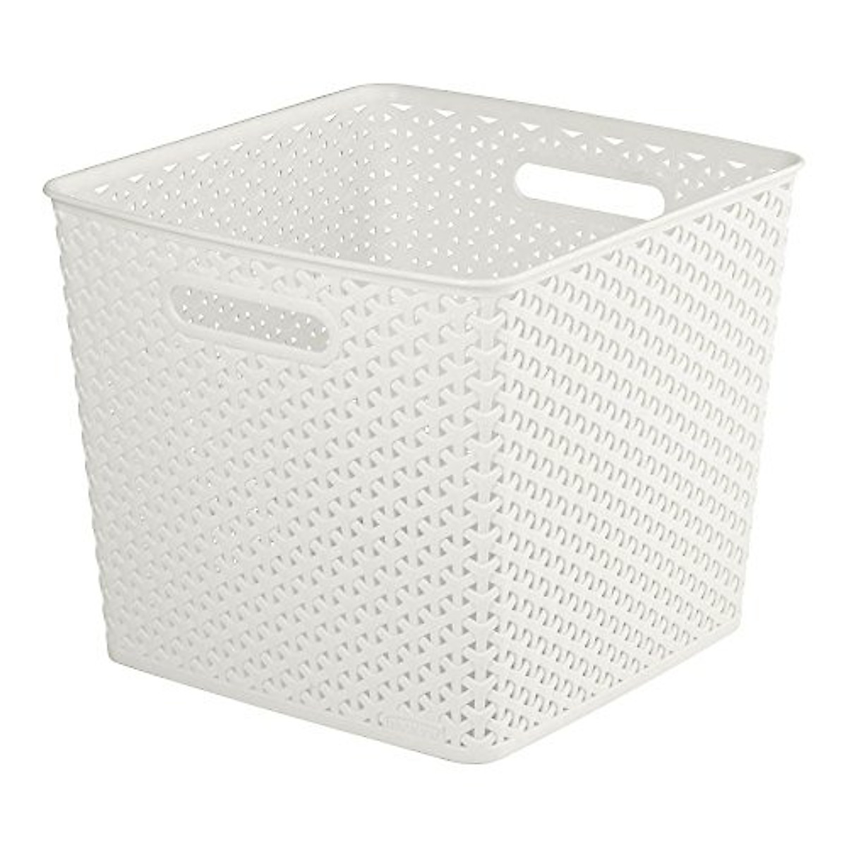 Curver Nestable Rattan Basket White, 25l