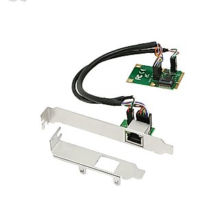 CERRXIAN Mini PCI-E Gigabit Ethernet PCI Express Network Card NIC 10/100 / 1000Mbps with Low Profile Bracket