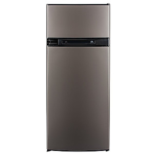 Norcold N3150AGL 3.7 cu. ft. 2 Door Refrigerator (3-Way AC/LP Euro, Left Hand Door Auto LCD Control Grey Doors)