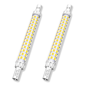 Bonlux 10W R7S LED Bulb 118mm, J Type 118mm LED Light Bulb T3 Double Ended R7S J118 LED Floodlight Replacement Bulb Daylight 6000K for Floor Lamp, Security Light (2-Pack)