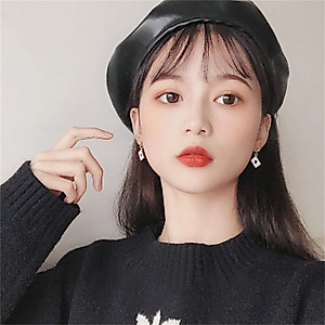 ANDPAI Unique Funny 18K Gold Plated Hypoallergenic Poker hearts and spades A Ace Playing Cards Dangle Drop Stud Earrings For Women Gambling Casino Jewelry Gift (Gold)