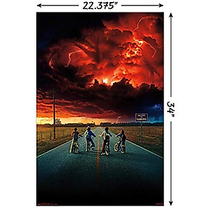 Trends International Netflix Stranger Things: Season 2 - Key Art Wall Poster, 22.375" x 34", Poster & Mount Bundle