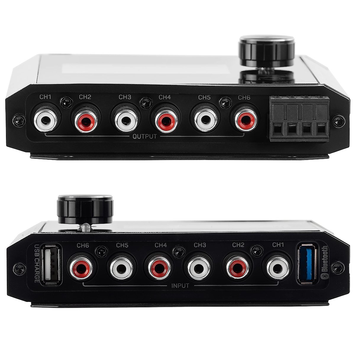 NVX XDSP66BT 6-Channel X-Series 15 Band Parametric EQ Digital Signal Processor (DSP) with 2.75" LCD Display and Includes Bluetooth USB Adapter for Music Streaming