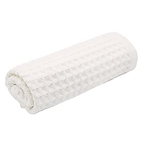 sea me at home Waffle Hand Towel, 100% Cotton (Hand Towel, White)