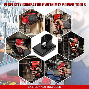 MOONDKIST 2Pack M12 Battery Case Replacement, M12 Battery Cover, M12 Battery Plastic Case Top Shell for Milwaukee 48-11-2411 Li-ion Battery