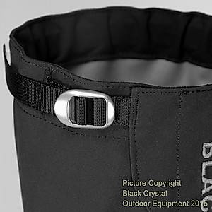 Black Crystal Ski Snow Gaiters Hiking Waterproof Breathable Nylon Men's Black Size Large