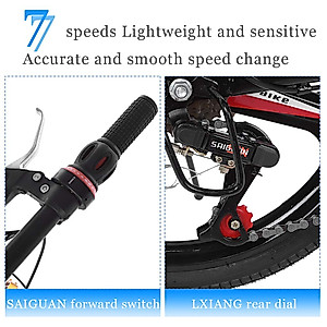 HUUH Folding Bikes for Adults,20" 7 Speed City Folding Compact Bike Bicycle Urban Commuter【Ship from USA】 (Black)