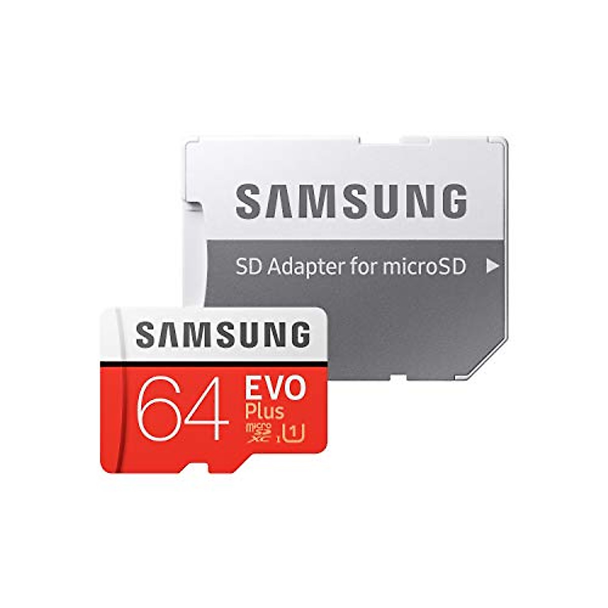Samsung EVO Plus 64GB microSDXC UHS-I U3 100MB/s Full HD & 4K UHD Memory Card with Adapter (MB-MC64HA)