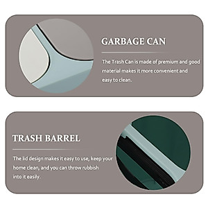 BESPORTBLE Classified Trash Can Dual Compartment Wet Dry Classified Rubbish Bin Waste Can Dustbin Trash Bin Recycle Garbage Container for Home Toilet, Blue