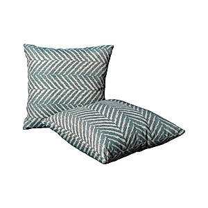 HomeStock Sophisticated Simplicity Sectional Sofa with Ottoman, Living Room Set, Left Facing Chaise, 2 Cup Holders, 2 Throw Pillows, Tufted Back and Seat - 99.5" D x 67" W x 32" H Dark Gray