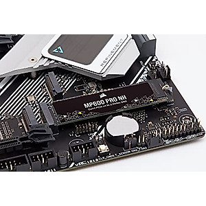 Corsair MP600 PRO NH 2TB PCIe Gen4 x4 NVMe M.2 SSD – High-Density TLC NAND – M.2 2280 – DirectStorage Compatible - Up to 7,000MB/sec - No Heatsink - Black