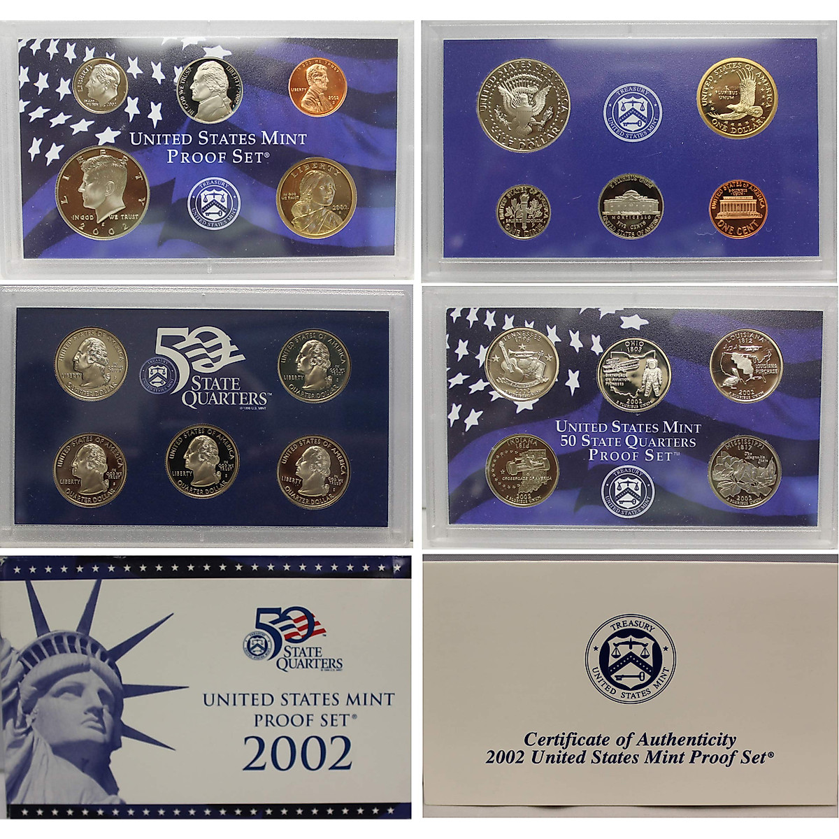 2002 S US Mint Proof Set Original Government Packaging