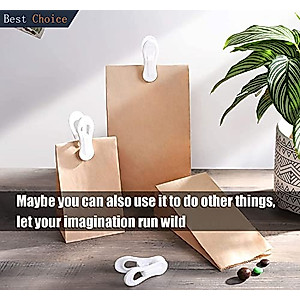 30pcs Plastic Hanger Clips,Kids Baby Clothes Clips, Multi-Purpose Clip,Strong Finger Pants Hangers on Hanger (White)