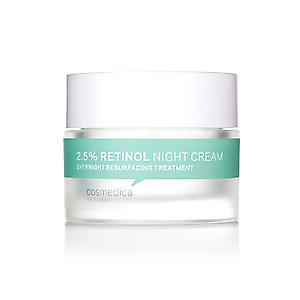 Cosmedica Skincare Retinol Night Cream - Daily Moisturizing Facial Lotion Night Cream. The best Retinol Cream with Vit A and Hyaluronic Acid to target skin concerns from Acne to Wrinkles (1.7oz)