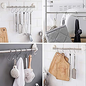 Myfolrena S Hooks 20 Pack and 12-Pack Curtain Shower Hooks