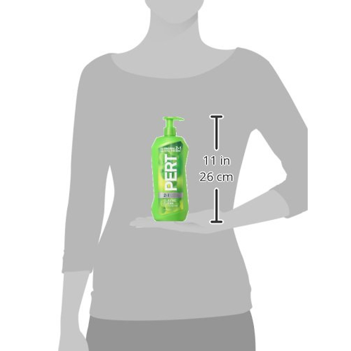 2-In-1 Shampoo and Conditioner by Pert - 33.8 Fl Oz - for Normal Hair - Classic Clean for Healthy and Strong Looking Hair - Removes Build-Up and Gently Moisturizes