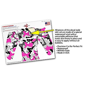 WraptorSkinz Skin Wrap compatible with Sony PS5 DualSense Controller Sexy Girl Silhouette Camo Hot Pink Fuschia (CONTROLLER NOT INCLUDED)