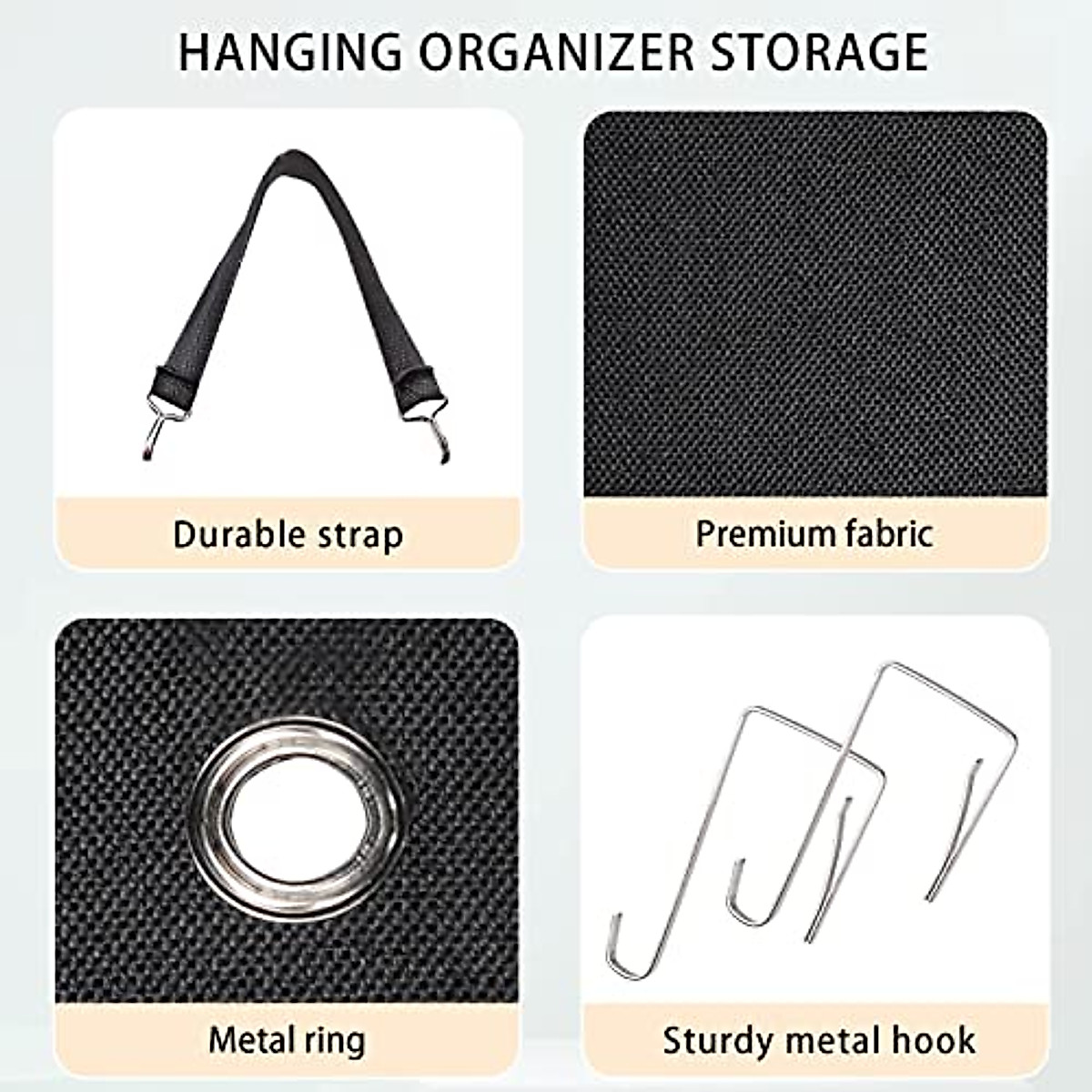 Wakult Legging Organizer - Hanging Closet Organizers and Storage for Clothes - 24 Compartments Jeans Organizer for Closet Wakult-storage bag Wakult-storage bag