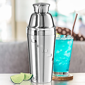OGGI Dial A Drink Cocktail Shaker - Stainless Steel, 15 Recipes, Built in Strainer, 34 oz - The Original and Only Dial A Drink - Ideal Home Bar Drink Mixer, Bartender Kit, Essential Bar Accessories