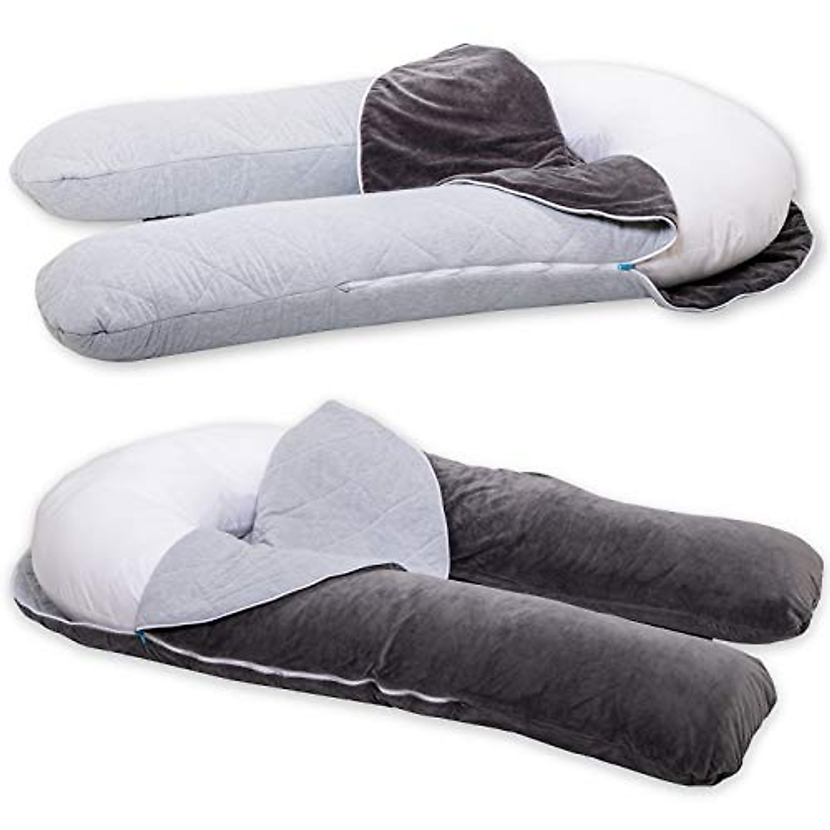 BODY NEST™ Pregnancy Pillow for Sleeping — U Shaped Maternity Pillow for Pregnant Women — Cooling Body Pillow for All Seasons with Reversible & Removable Dual Sided Cover, Washable & Minky Soft