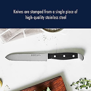 HENCKELS Statement Razor-Sharp 5-inch Serrated Tomato Knife, German Engineered Informed by 100+ Years of Mastery