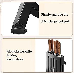 LONONE Black Stainless Steel Dish Drying Rack Over Sink Dish Drainer Drying Rack Kitchen Aid Dish Drying Rack with Drainboard,65cm/25.59in