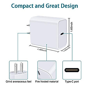 Fast USB C Wall Charger,20W PD Power Adapter Charging Block Compatible with iPhone 14 13 12 11 Pro Max,SE/X/XS,iPad Pro,Samsung Galaxy S20 S10 S9 A01 A11 A21 A51 A71 A20 A50 Note 20,Pixel 5 4a 3a 2 XL