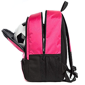 Boys Girls Soccer Bags Soccer Backpack Basketball vollyball Football Bag Backpack youth with Ball Compartment All Sports Gym Bag Rose