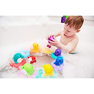 LAMAZE Water Symphony Toddler Auditory Sensory Bath Tub Dolphin Toy for Kids, Multicolor