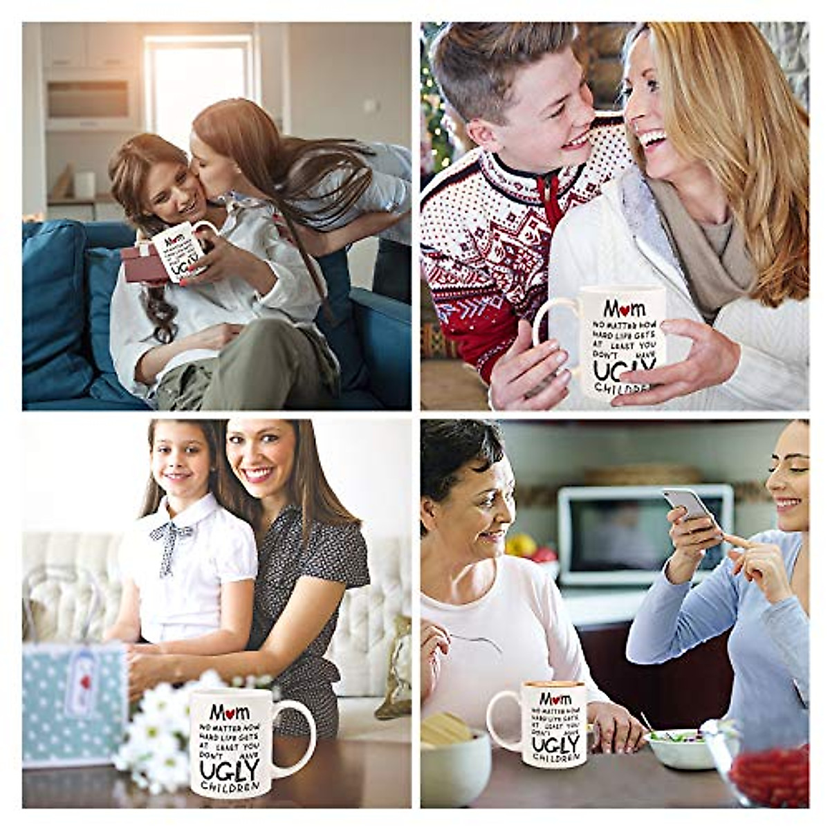Gifts for Mom from Daughter Son,11oz Funny Coffee Mug Gifts for Mom Grandma Mother in Law Aunt,Unique Mothers Day Present Idea for Women Her,Mom Gifts for Mothers Day Valentines Day Birthday Christmas