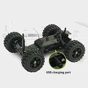 Adepe 2.4Ghz Radio Remote Control Car 1/32 Mini RC Truck High Speed Cross Country Vehicle Drift Racing Model Toy for 3-12 Years Old Children Boys Kids Christmas Birthday Gift