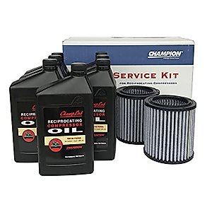 Champion R-Series Air Compressor Mineral Oil & Filter Maintenance Kit (for use with R70 Compressor Pumps)