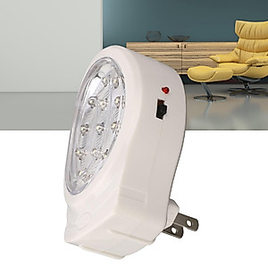 Plug in Emergency Light Rechargeable Home Automatic Power Failure Outage Light Fire Emergency Light AC110‑240V (US Plug)