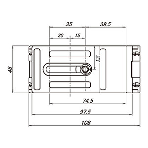 Velbon 391032 BR-Q Tripod Accessory Vertical Bracket for SLR Aluminum