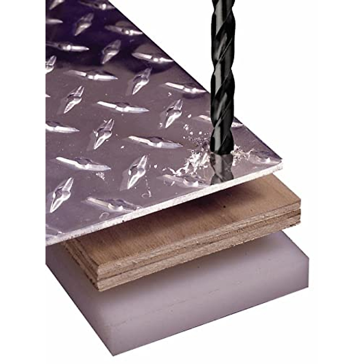 BOSCH BL2143 1-Piece 1/4 In. x 4 In. Fractional Jobber Black Oxide Drill Bit for Applications in Light-Gauge Metal, Wood, Plastic