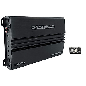 Rockville RVA-M3 4000w Peak/1000w CEA RMS @ 1 Ohm Amplifier Mono Car Amp+Remote