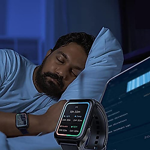 Motorola Moto Watch 70 - Health and Fitness Smartwatch for Every Day Wear, Advanced Health Features, Up to 10 Days Battery Life - Compatible with Android and iOS, Phantom Black