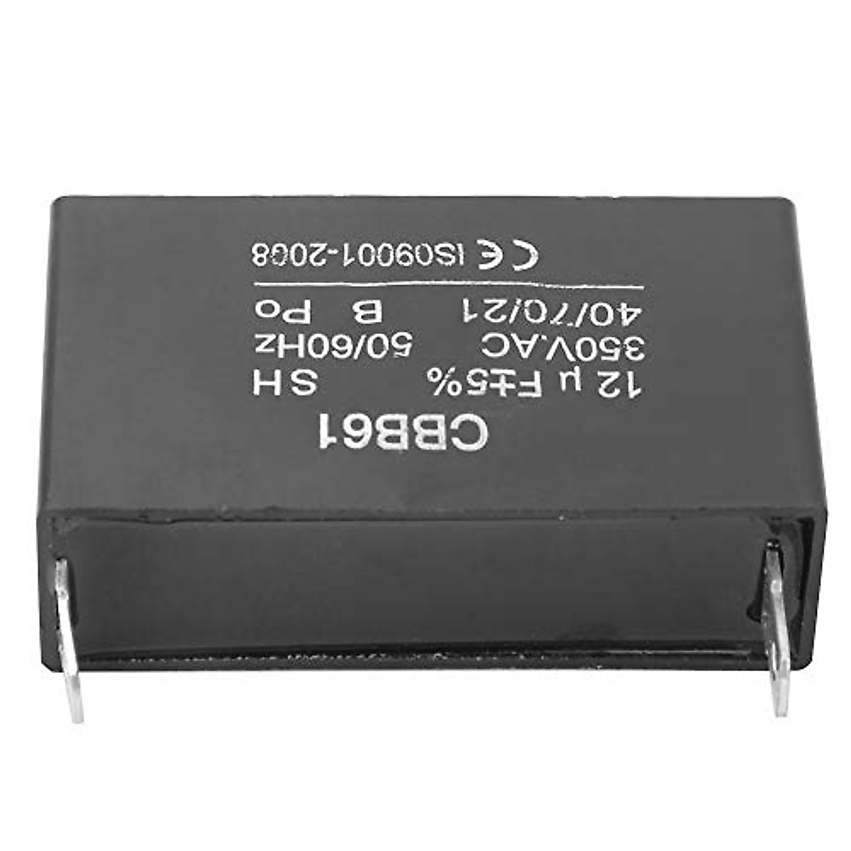 Motor Capacitor, CBB61 Plastic Capacitor Gasoline Generator Starting Air Conditioning Capacitor 350VAC 12UF for Fan Motor
