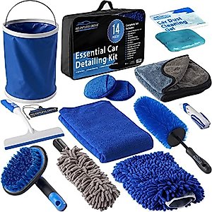 Relentless Drive Ultimate Car Wash Kit - Car Detailing & Car Cleaning Kit - Car Wash Supplies Built for The Perfect Car Wash - Complete Car Wash Kit with Bucket